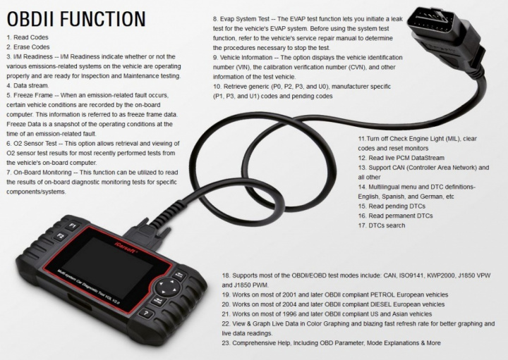 Icarsoft Vol ii 2.0 Volvo & Saab felkodsläsare OBD2 | Prylteknik